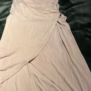 Lulus | Dresses | Beige Wrap Around Dress | Poshmark